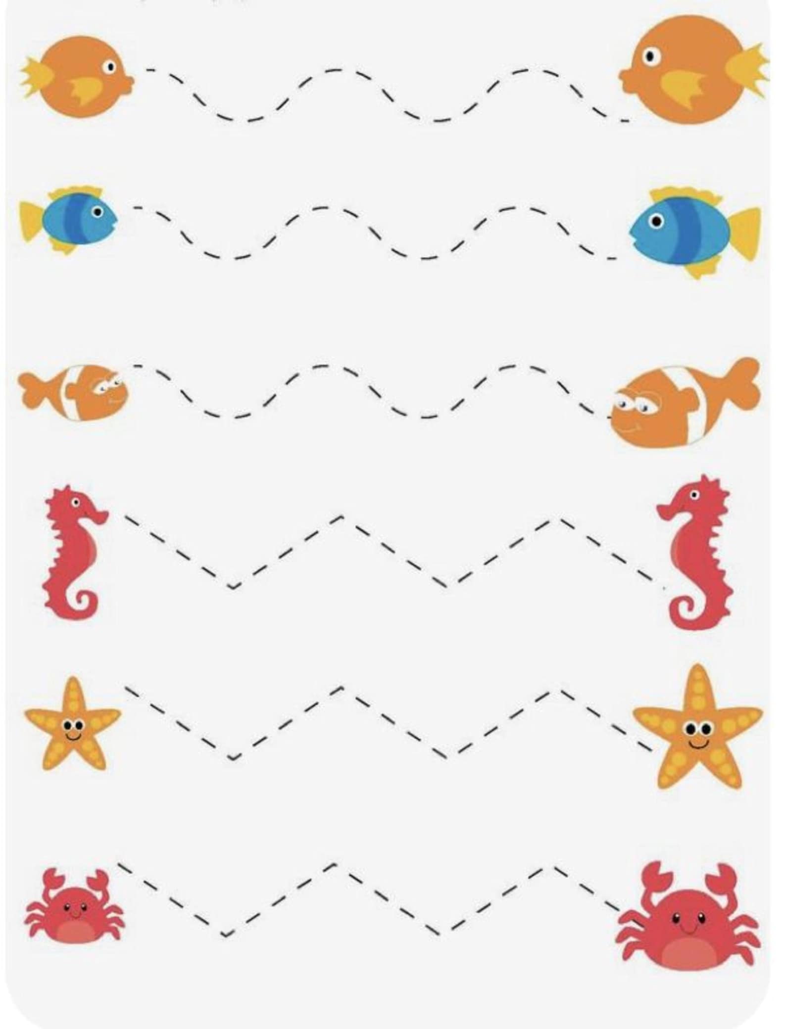 Printable Tracing Worksheets, Straight Line, Curved, Colorful Tracing ...