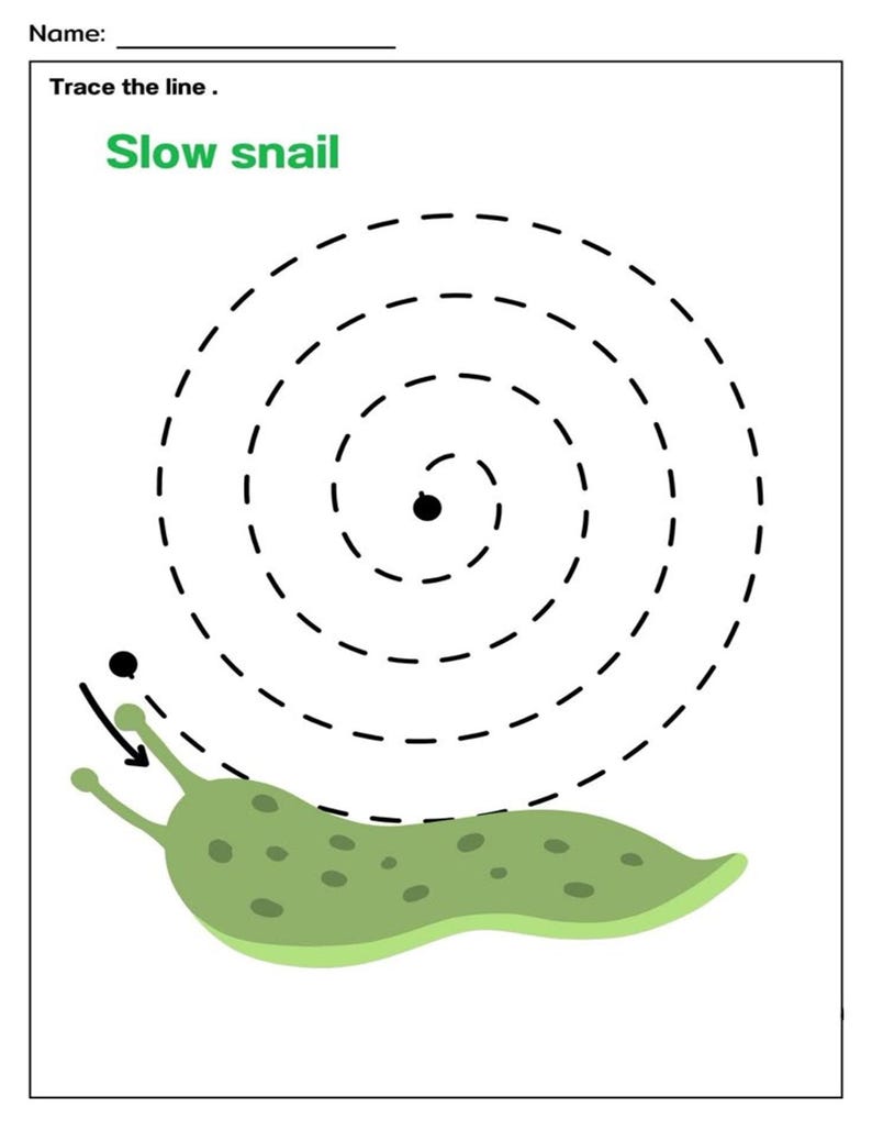 Printable Tracing Worksheets, Straight Line, Curved, Colorful Tracing ...