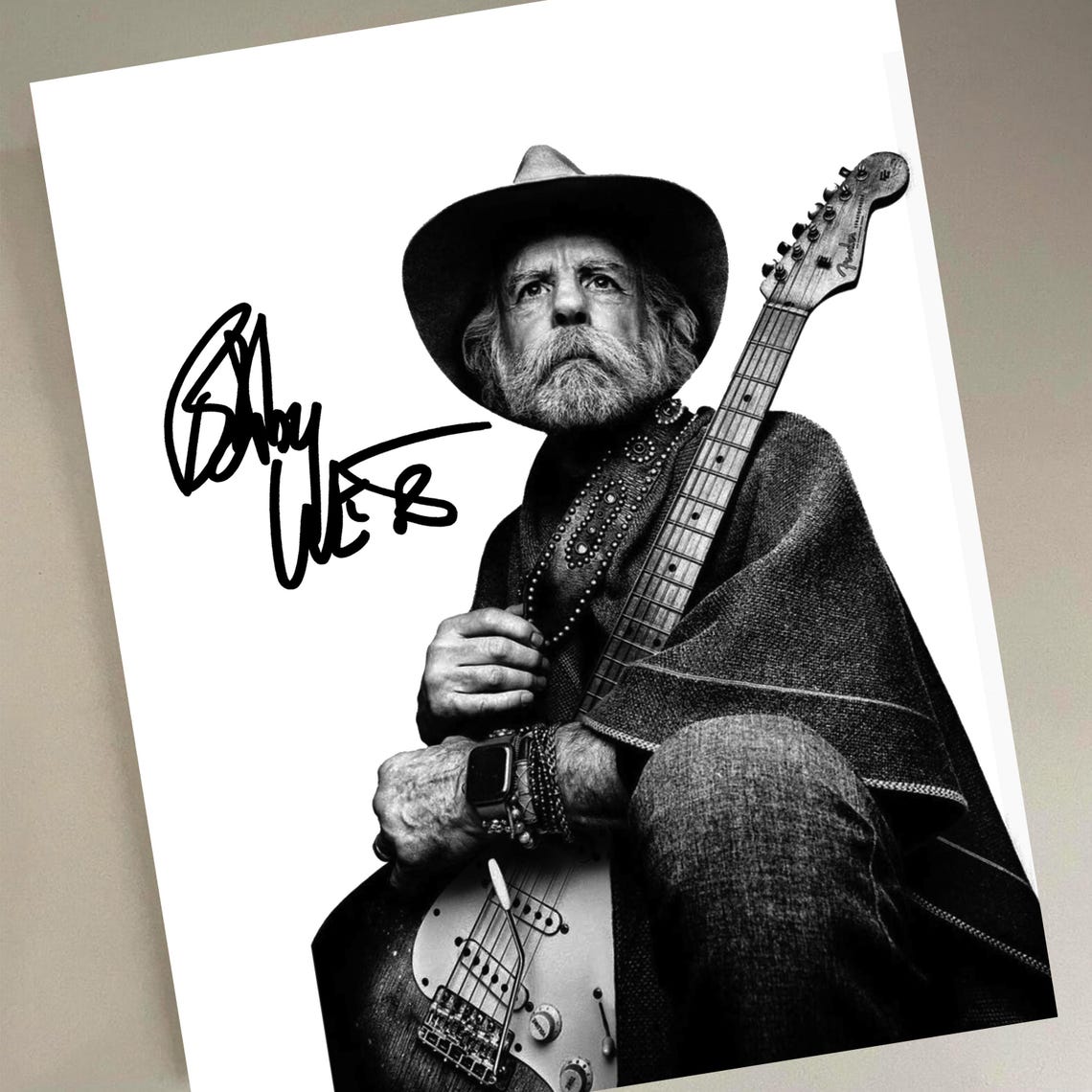 Bob Weir Autograph Signed Reprint Poster Print Framed/unframed Memorial ...
