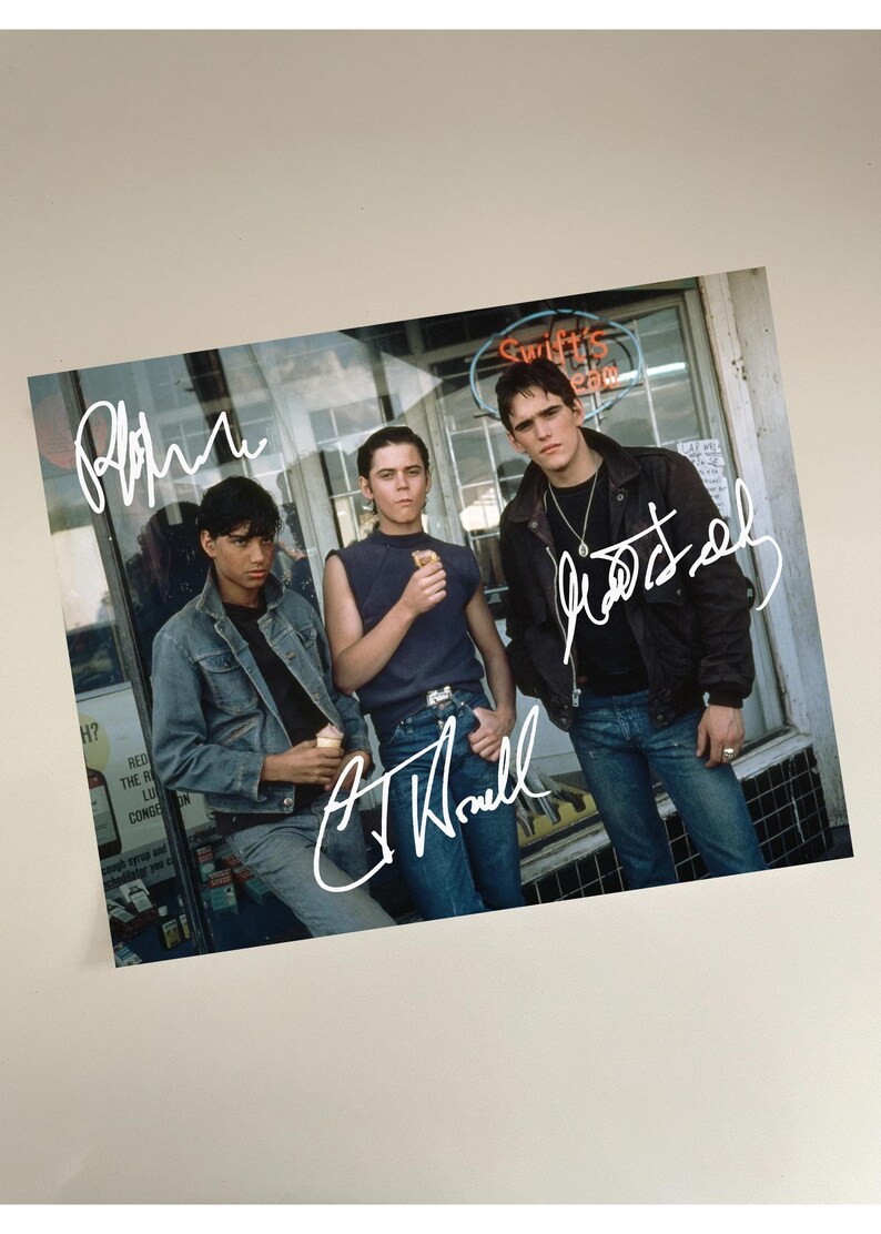 The Outsiders 80s Cast Photo Poster With Reprint Autograph – Classic ...