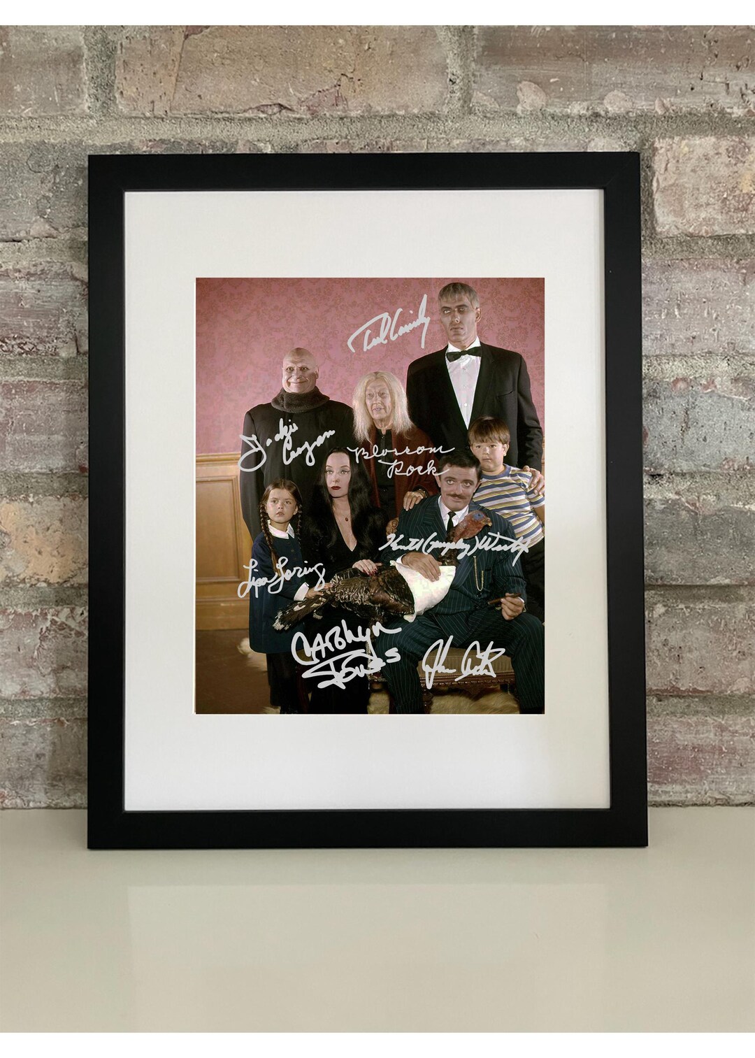 The Addams Family Cast Poster Photo – (raul Julia, Anjelica Huston ...
