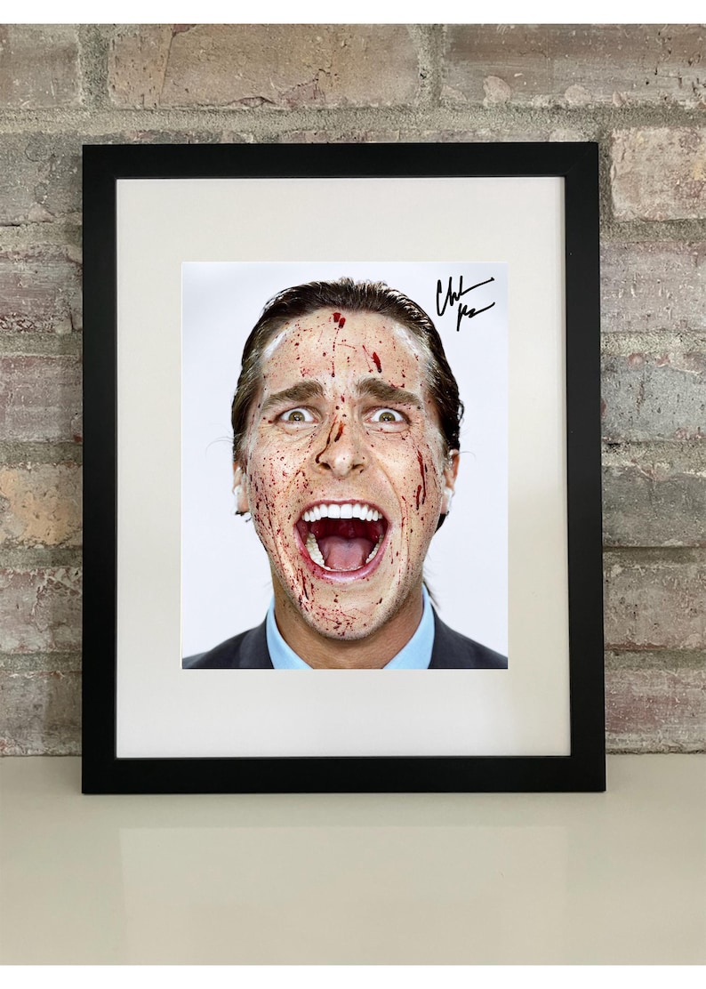 Christian Bale – Patrick Bateman Serial Killer Actor Reprint Autograph ...