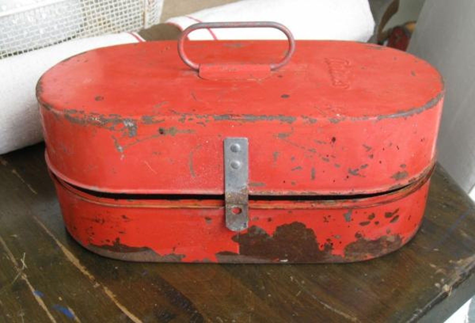 ANTHES Orange Color Vintage Industrial Metal Box - Etsy