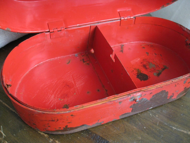 ANTHES Orange Color Vintage Industrial Metal Box - Etsy