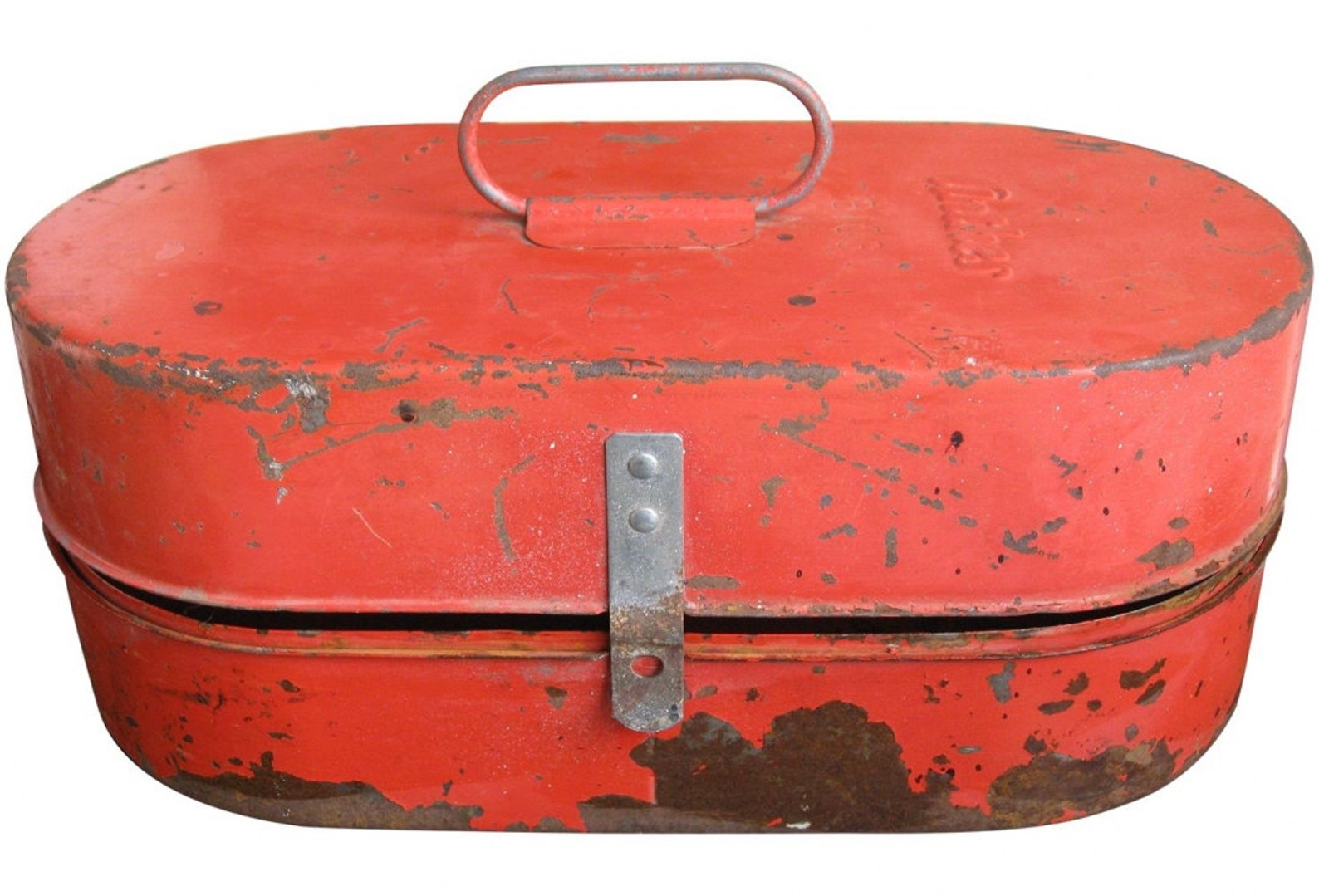 ANTHES Orange Color Vintage Industrial Metal Box - Etsy