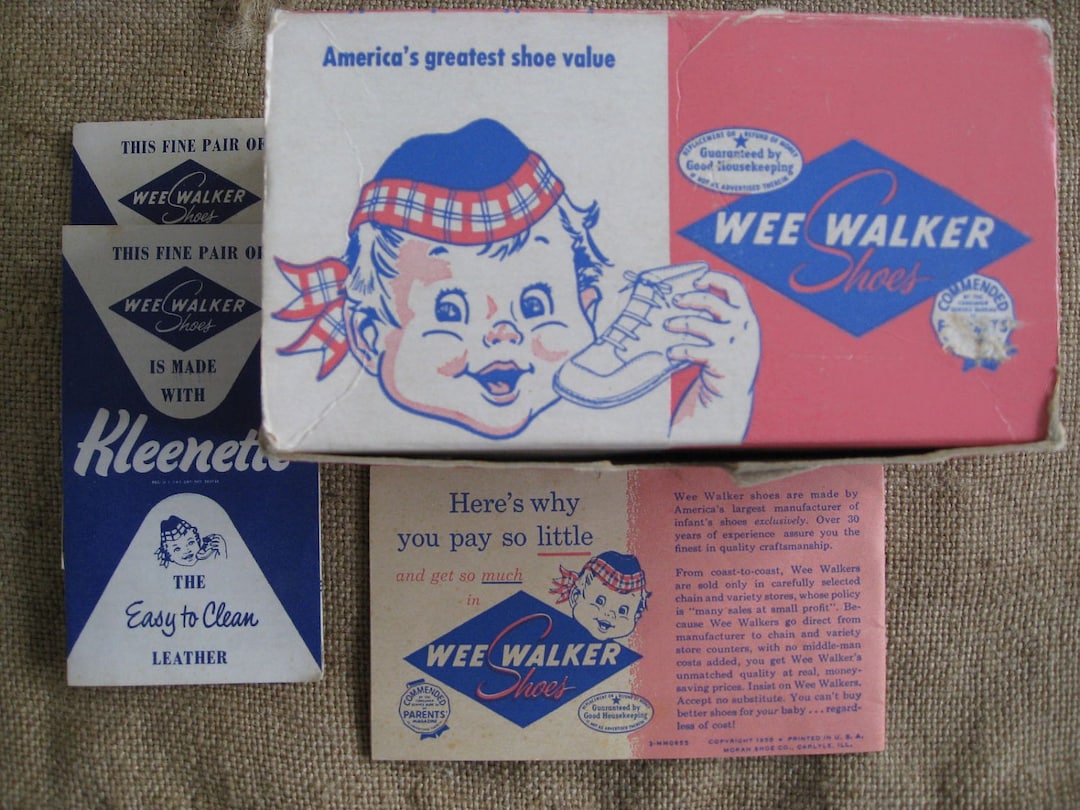 Wee Walker Shoes Vintage Packaging 1950s - Etsy