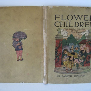 Flower Children Elizabeth Gordon Antique Book - Etsy