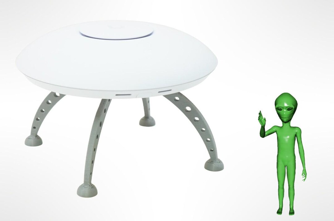 3D Alien UFO Base Stand Support for Ubiquiti Unifi U6 Pro, U6+, U7 Pro ...