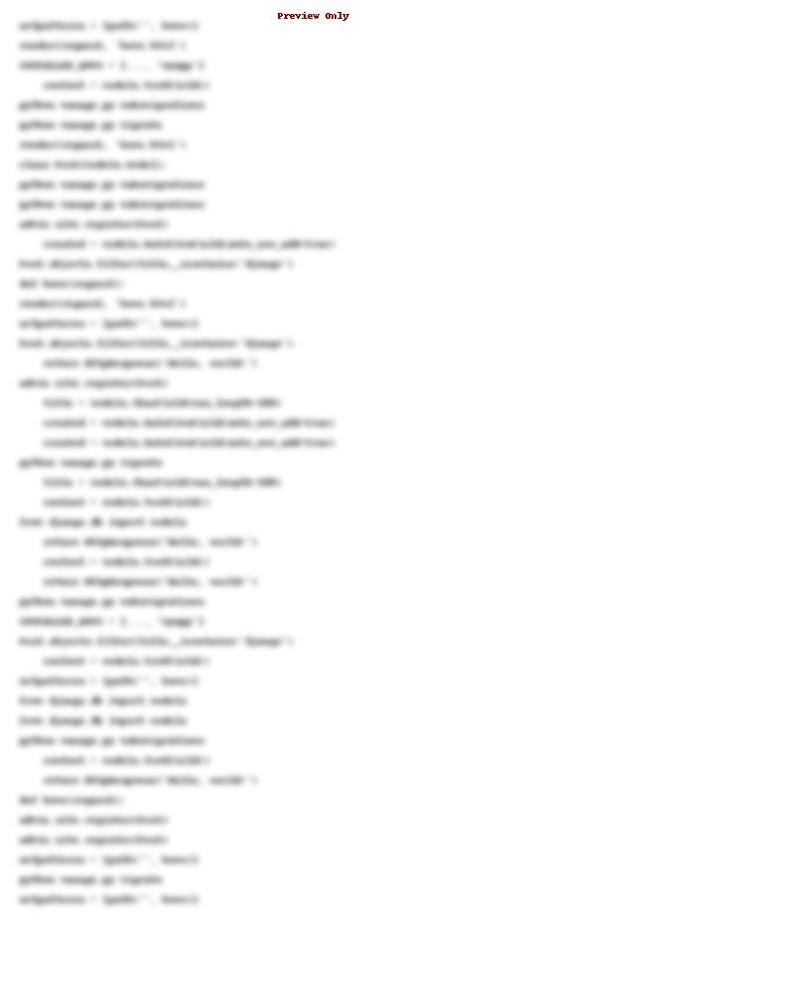 Django Cheat Sheet PDF | Python Web Development Quick Guide ...