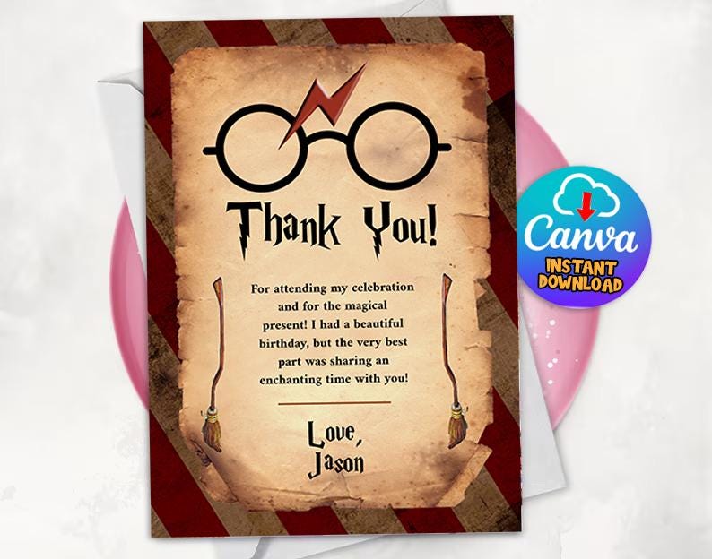 Wizard Birthday Invitation, Magic School Party, Wizard Editable ...