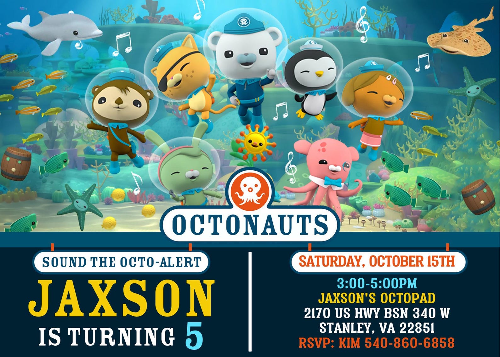 Octonauts Invitation, Octonauts Birthday Invitation, Octonauts Party ...