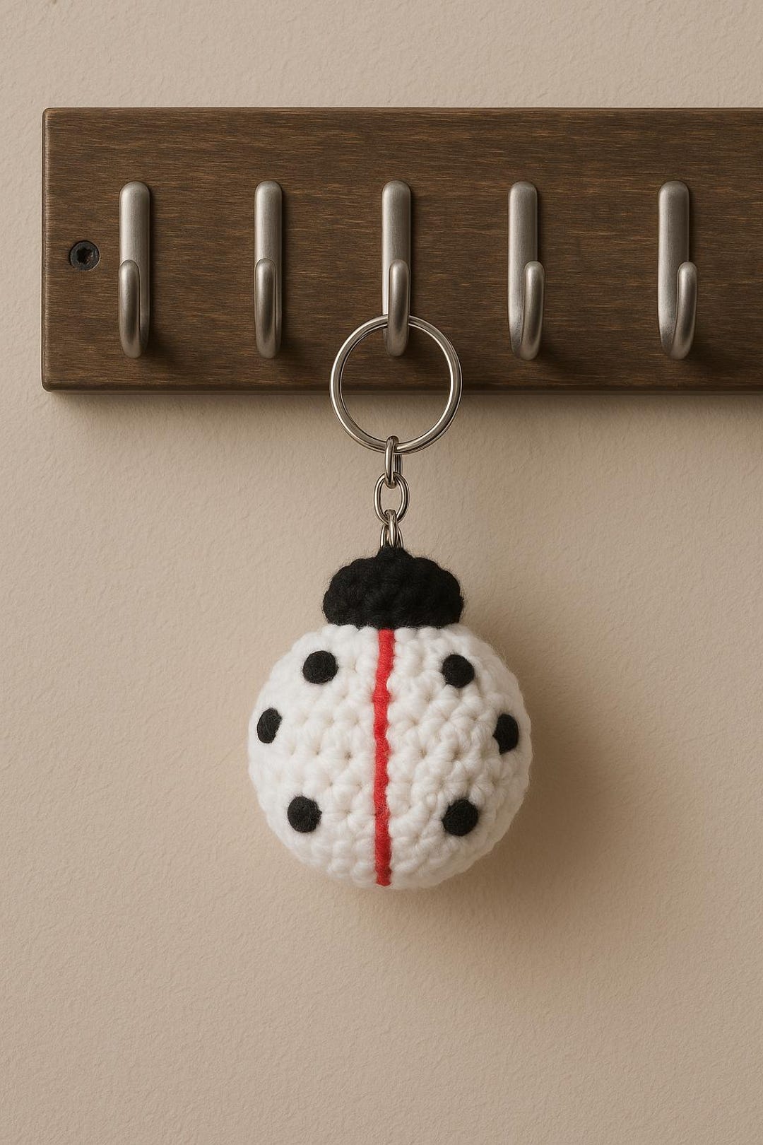 Ladybug Amigurumi Keychain Pattern – Crochet Bug Plush Toy PDF – Cute ...