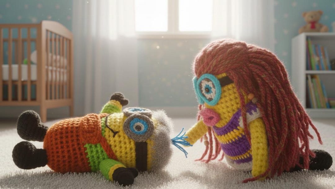 Cartoon Elder Doll Crochet Pattern PDF, Funny Couple Amigurumi, Glasses ...
