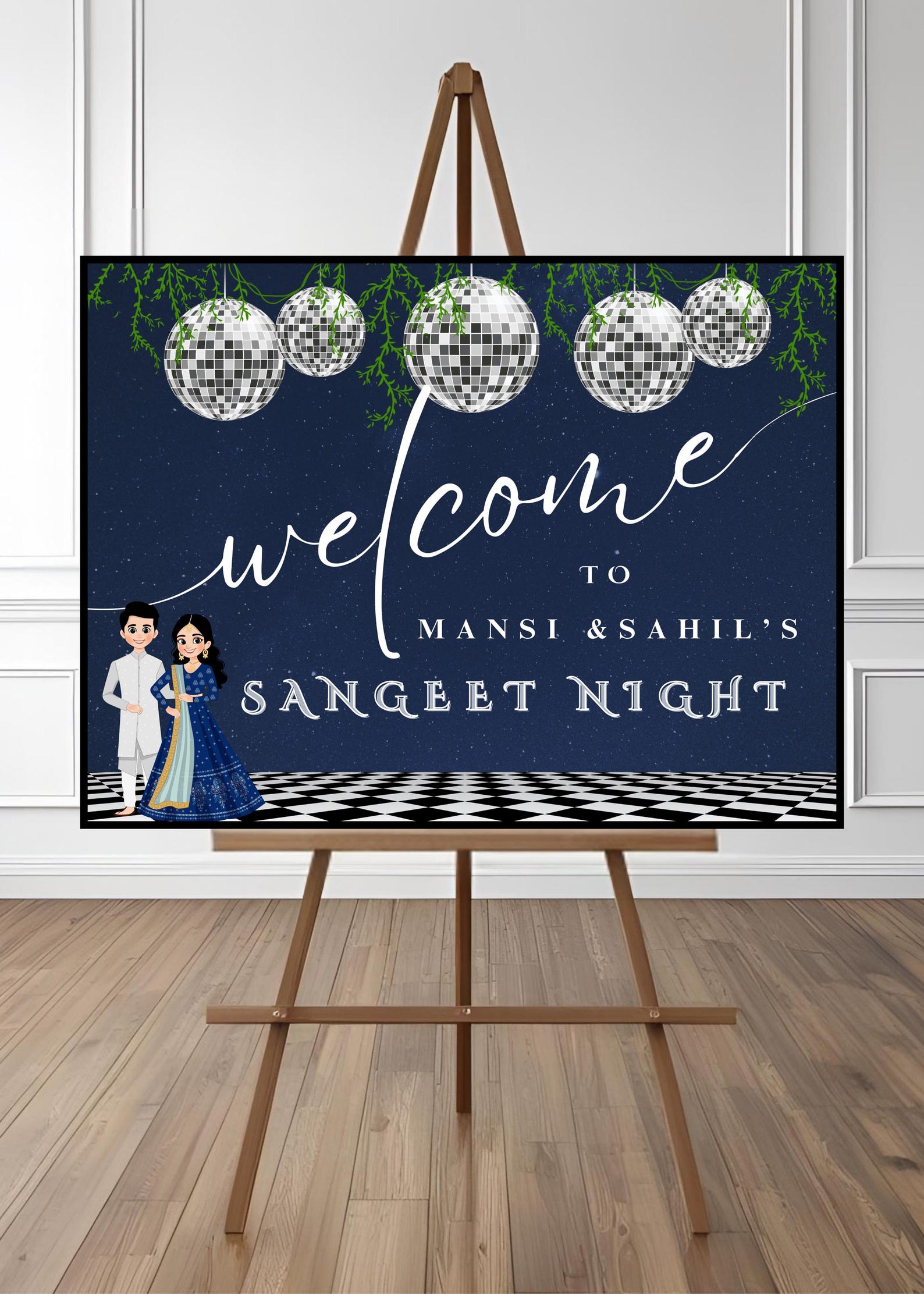 Indian Wedding Welcome Sign, Sangeet Welcome Sign Desi Wedding Sign ...