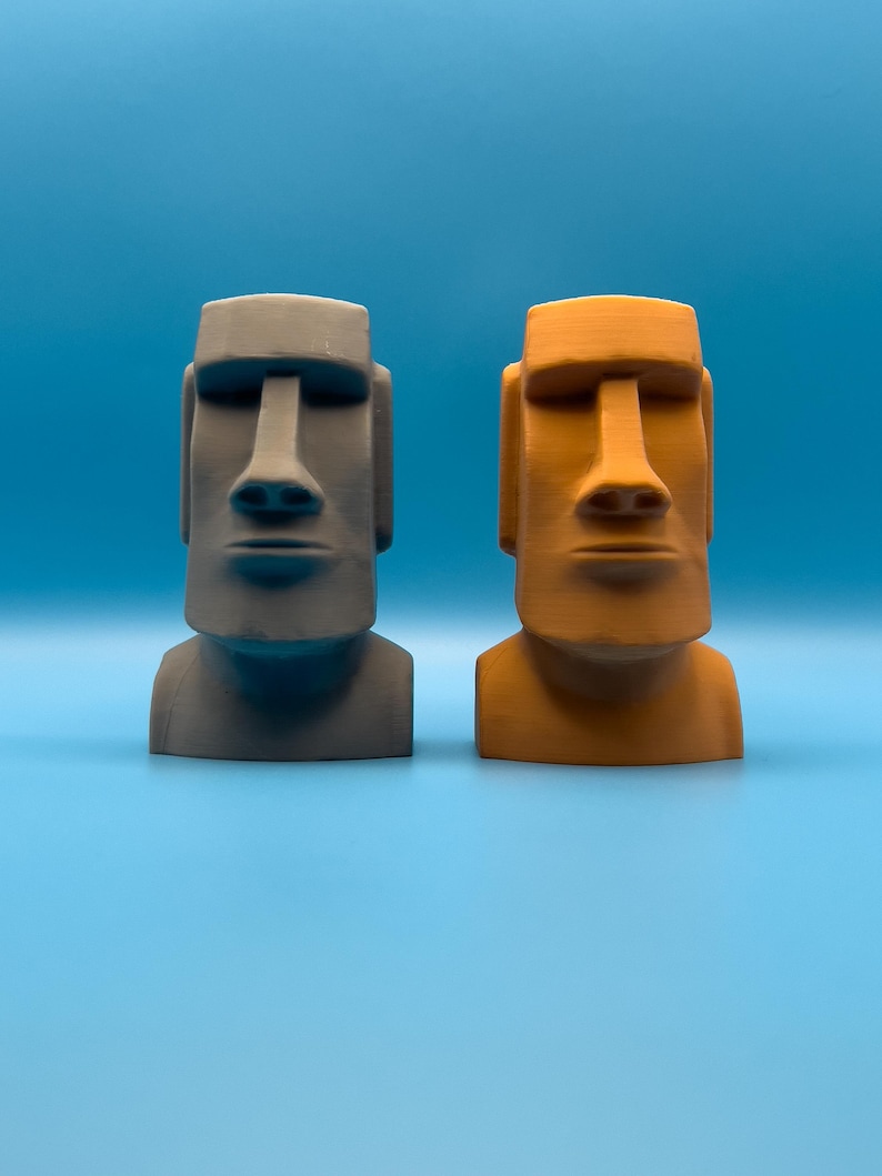 Moai Statue – 3D Printed Easter Island Head - Desk Decoration- Home ...