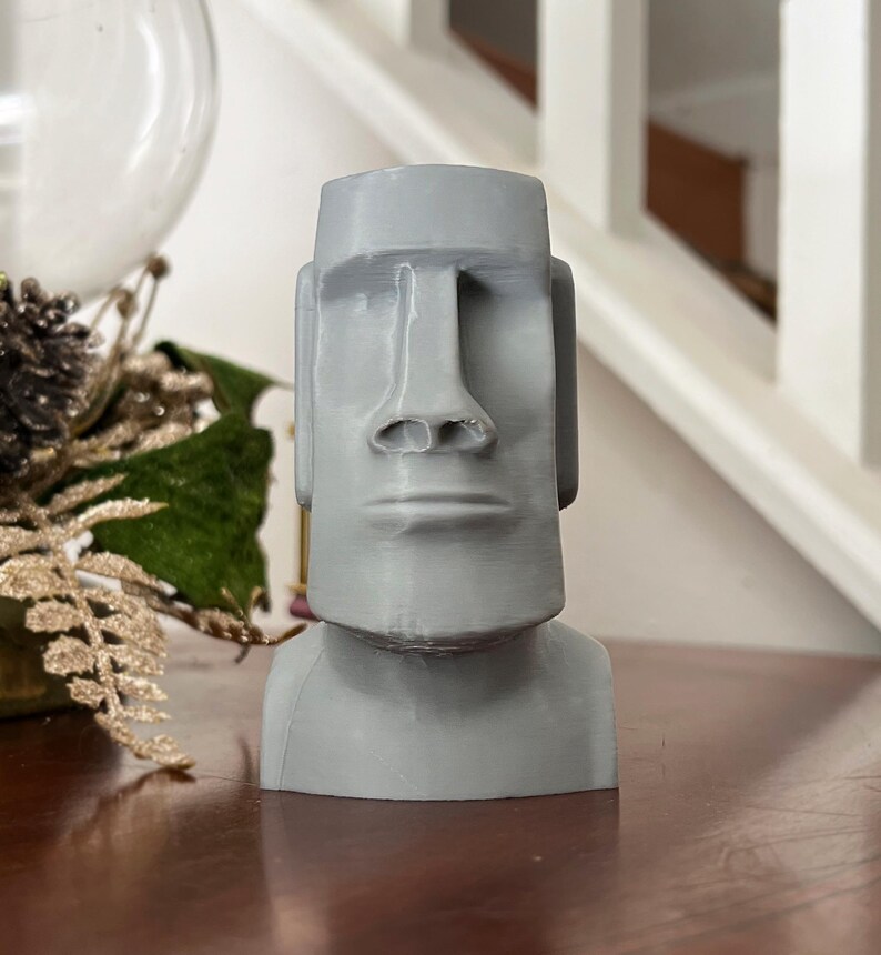 Moai Statue – 3D Printed Easter Island Head - Desk Decoration- Home ...