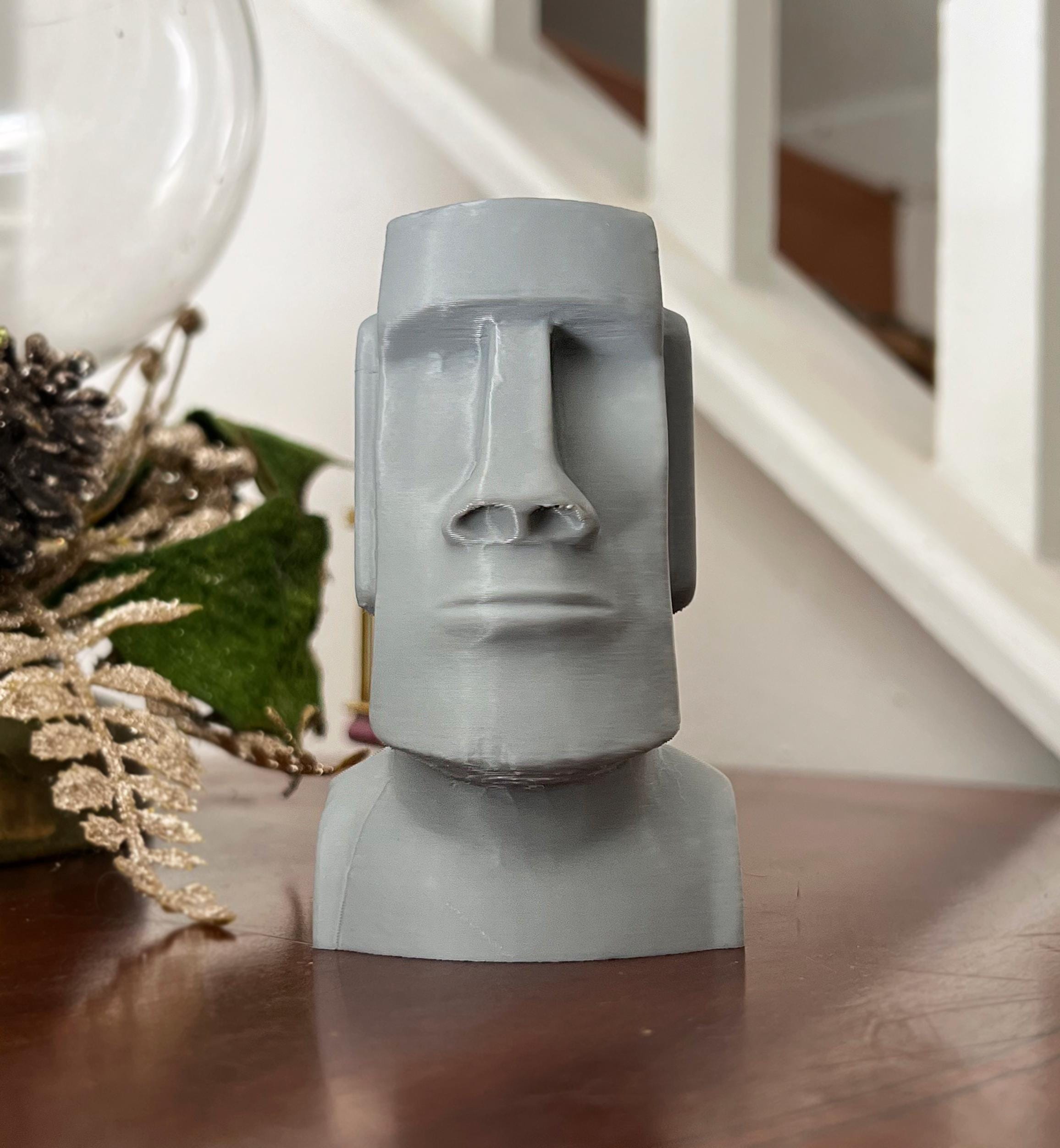 Moai Statue – 3D Printed Easter Island Head - Desk Decoration- Home ...