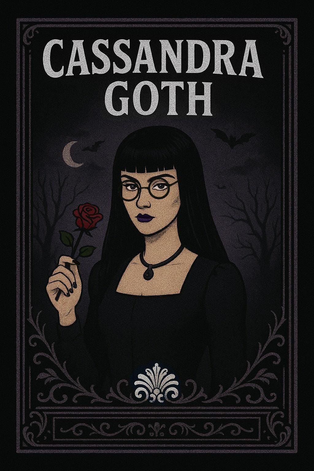 Cassandra Goth Sims Poster: Gothic Home Decor Art Print - Etsy