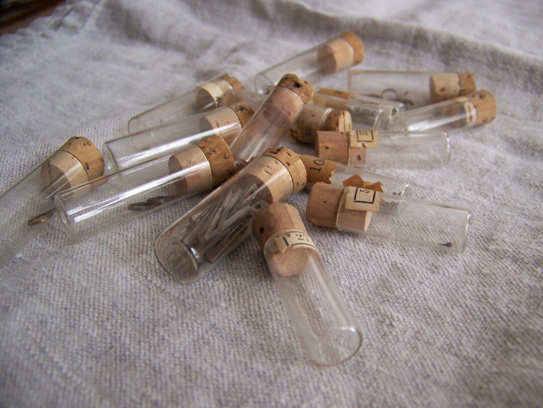 10 Antique Watchmakers Bottles Watch Makers Vials With Corks Antique ...