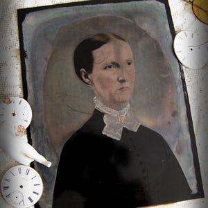 Lovely Whole Plate Hand Tinted Colorized Antique Tintype Ferrotype ...