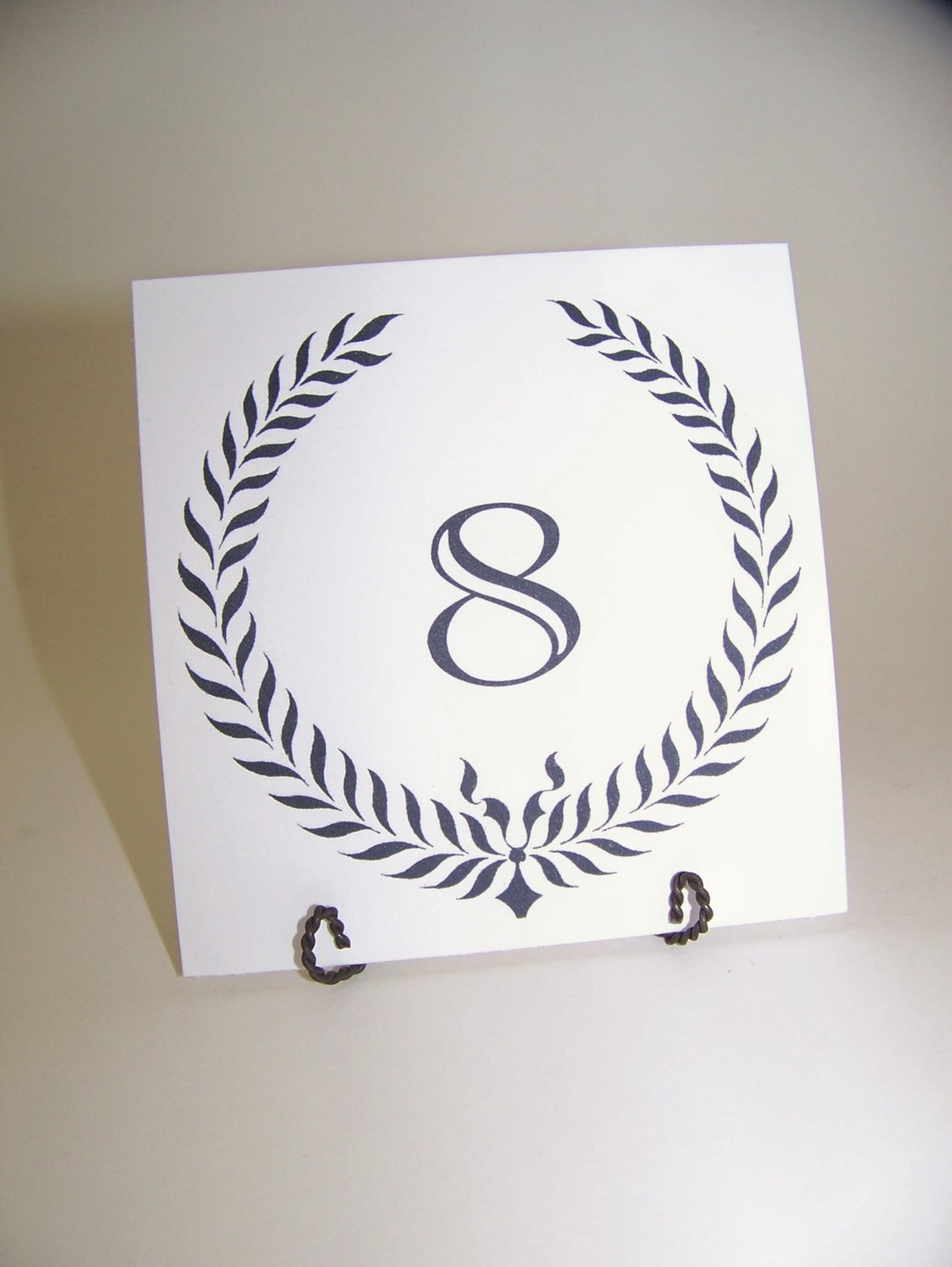 Set of 6 Rustic Wedding Wire Easels Wire Stands Table Number Stands 6 ...