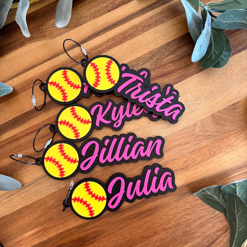 Softball Tags - Etsy
