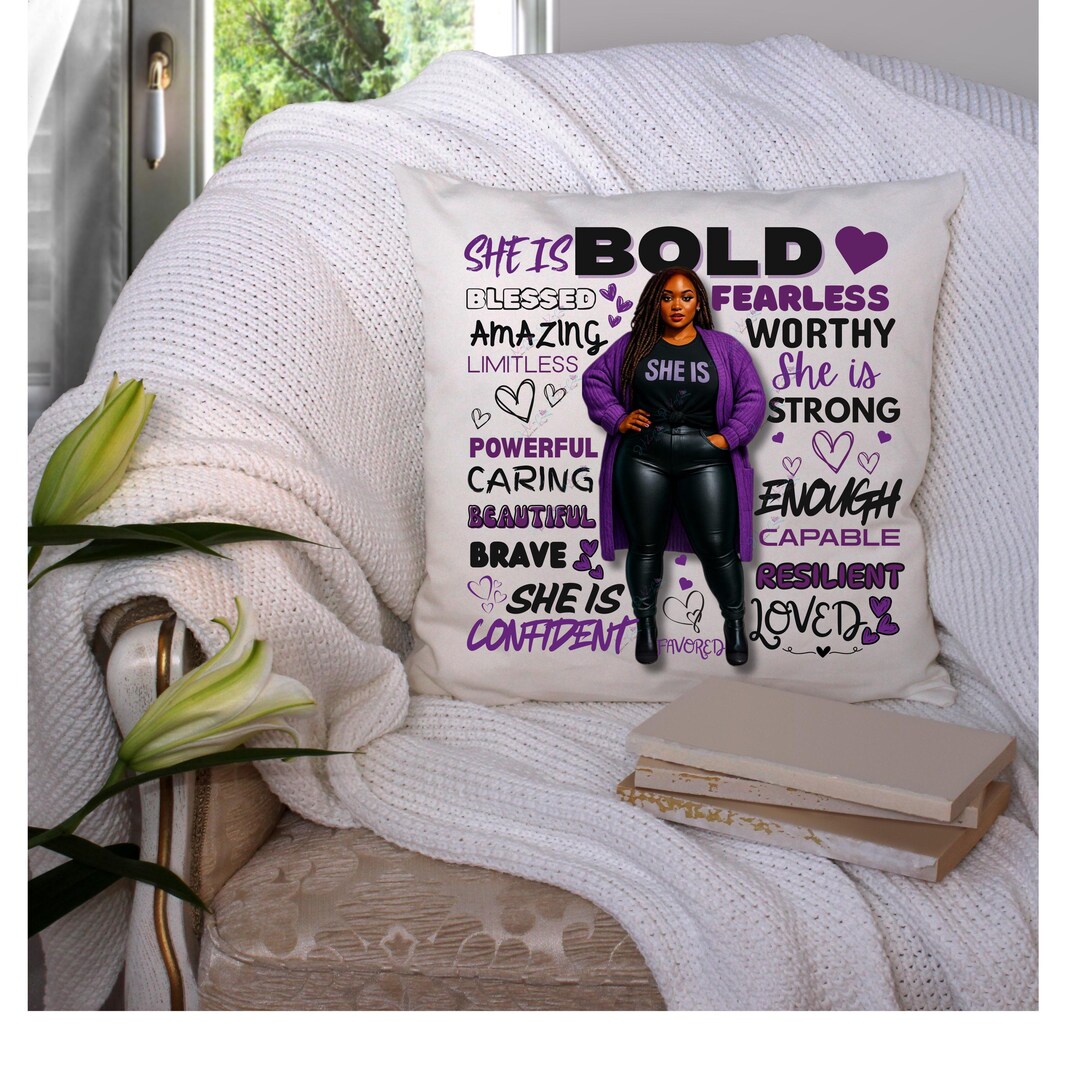 Empowering Black Woman PNG: Inspirational Word Art (digital Download ...