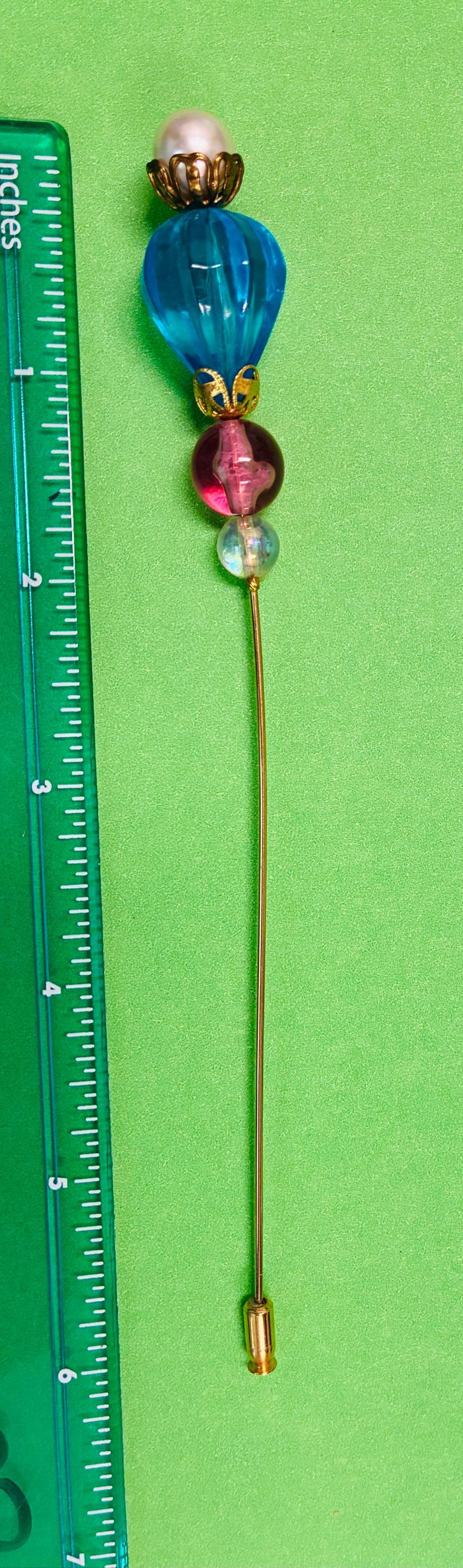 Plastic Bead Hat Pin - Etsy