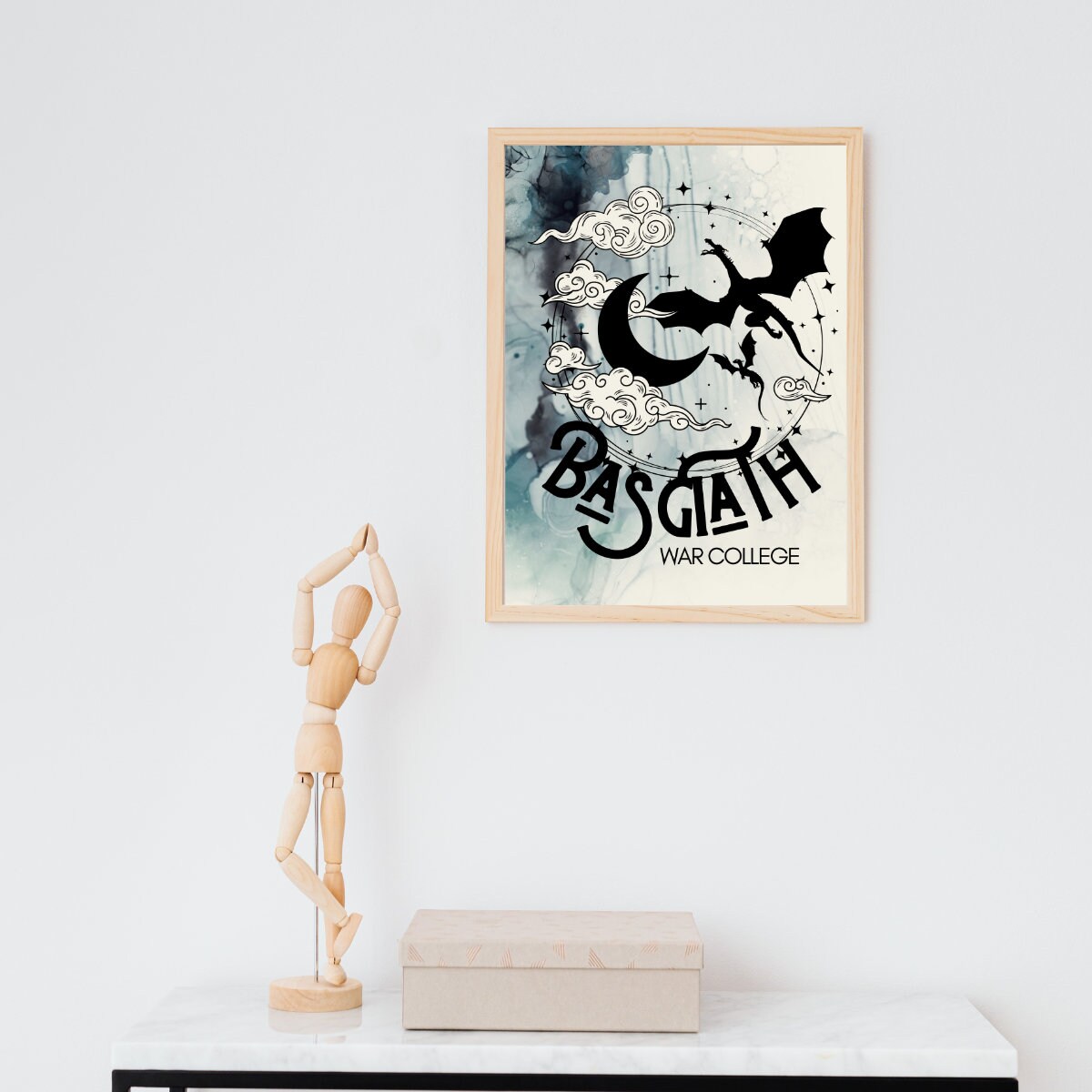 Fourth Wing Poster Basgiath War College Digital Download Dragons ...