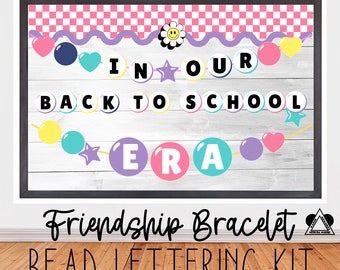 Friendship Bracelet Bead Lettering Kit With Borders | Customizable ...