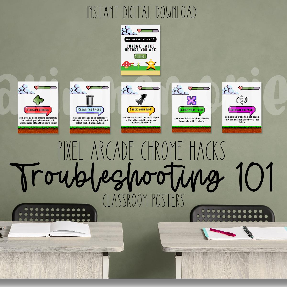 Chrome Troubleshooting 101 Posters for Computer Lab | Technology Lab ...