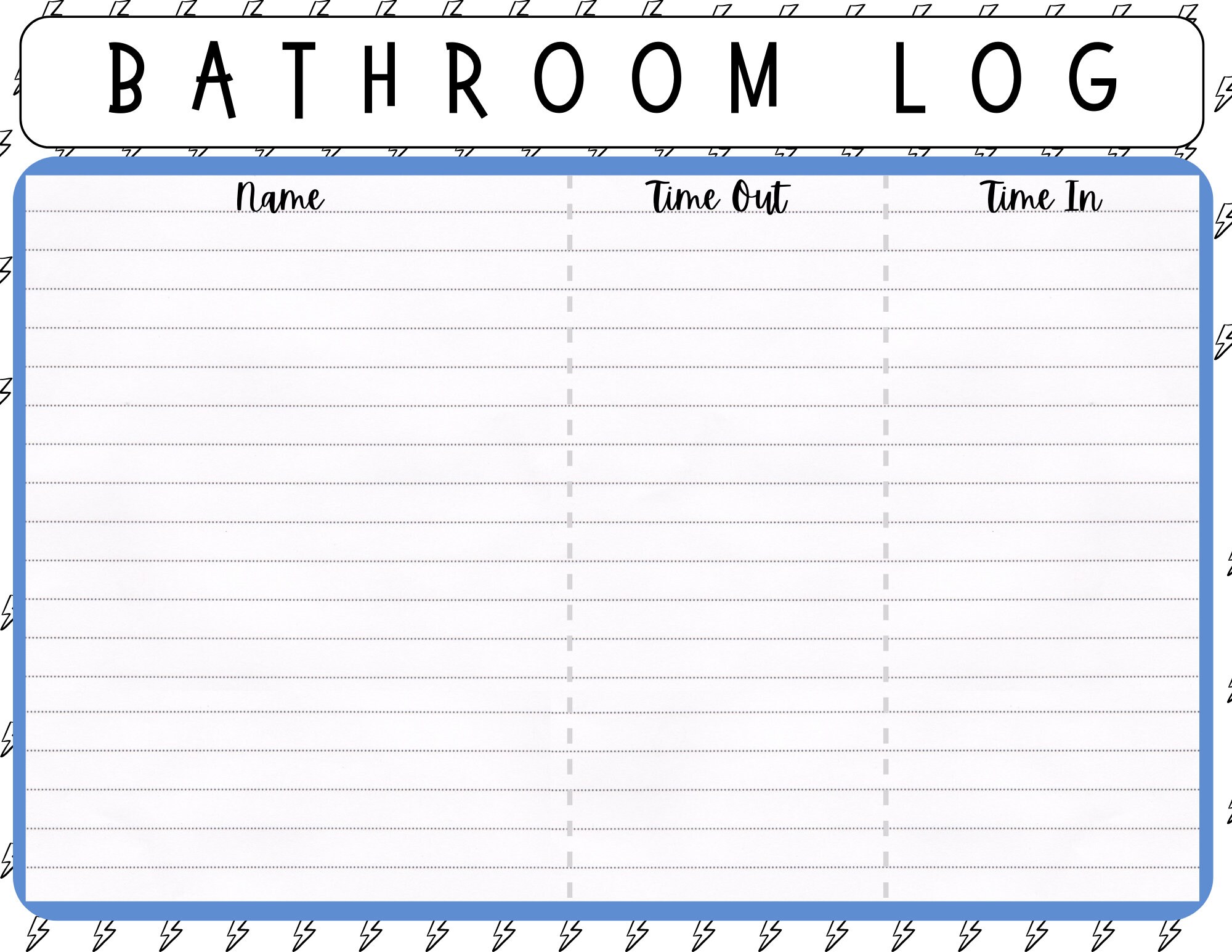 Science Theme Hall Passes and Sign Out Logs | Science Classroom ...