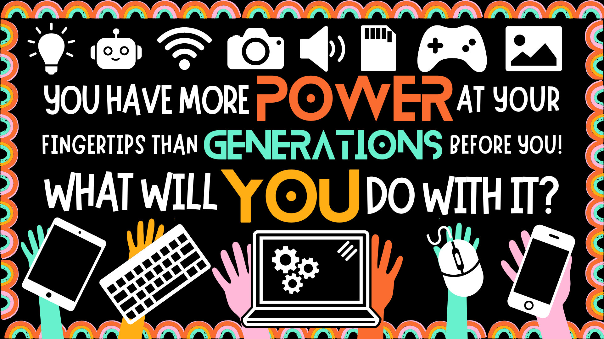 Techie Bulletin Board Kit | Computer Lab Decor | Technology Class ...