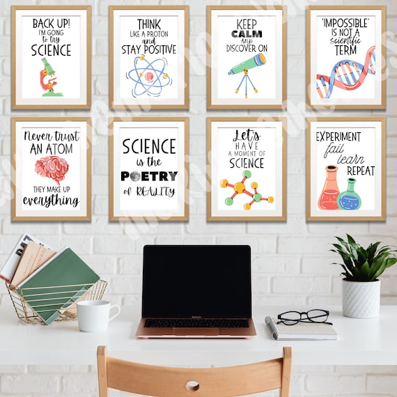 Science Classroom Posters Science Puns INSTANT DIGITAL - Etsy