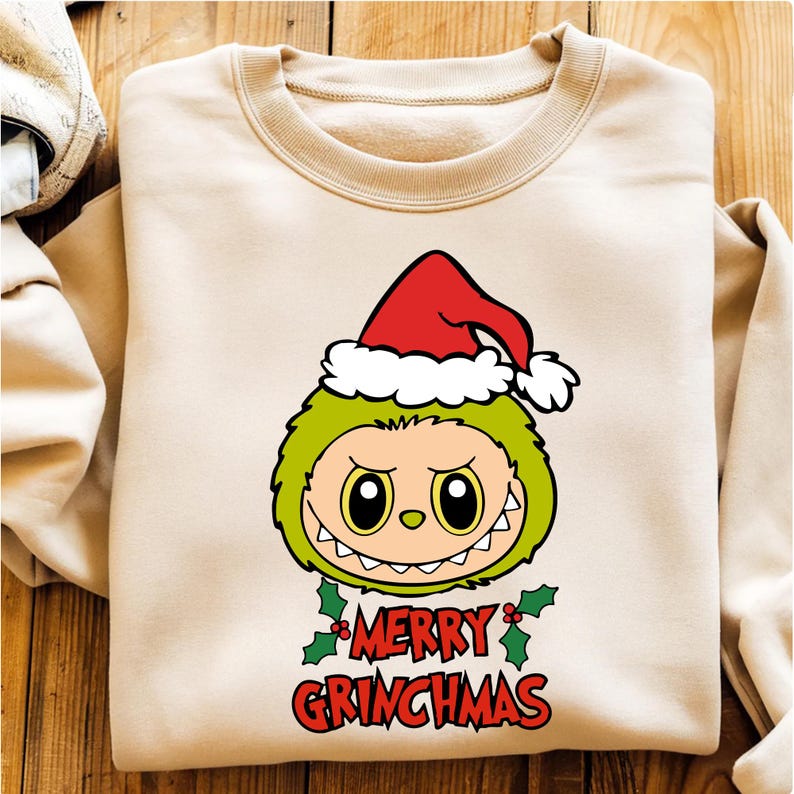 Labubu Grinch SVG Bundle | Merry Grinchmas SVG for Cricut | Labubu ...