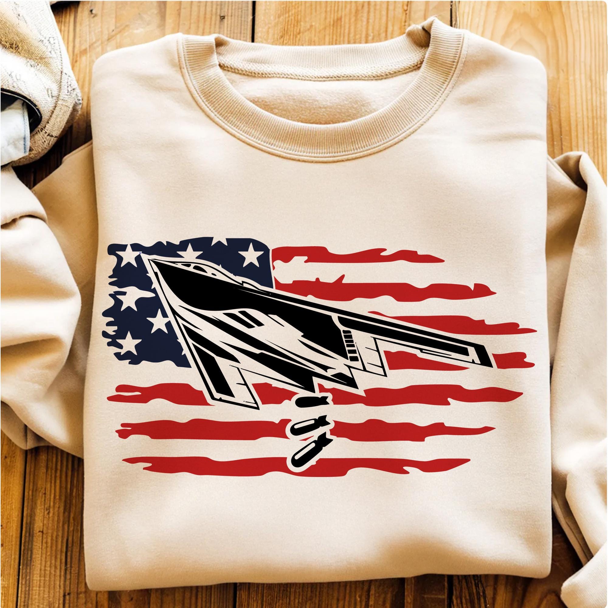 B-2 Bomber SVG Military Plane Clipart, Stealth Jet Vector, American ...