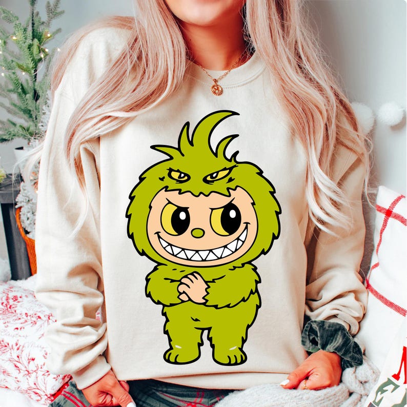 Labubu Grinch SVG Bundle | Merry Grinchmas SVG for Cricut | Labubu ...