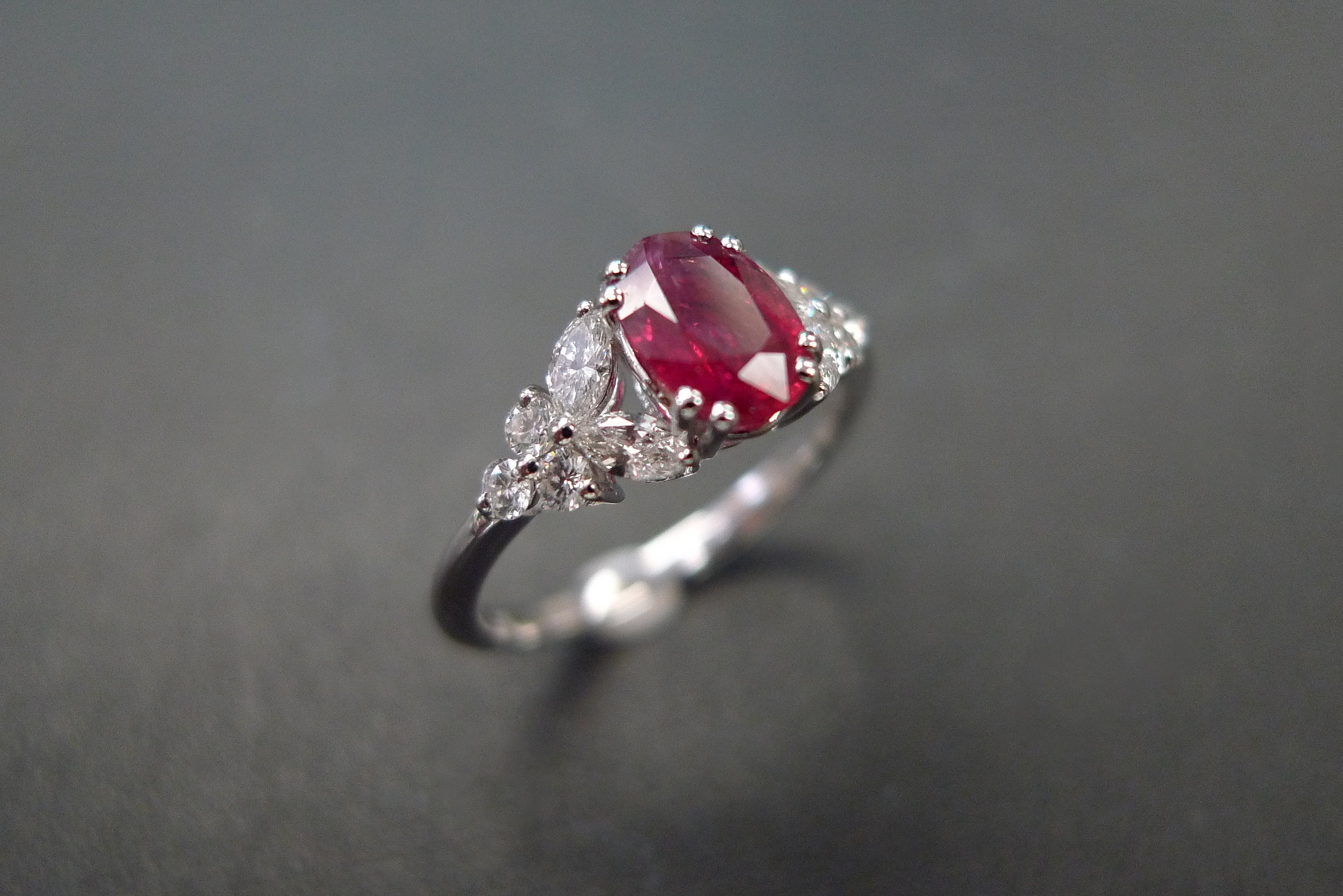 Ruby Ring | Ruby Engagement Ring | Red Gemstone Ring | Lab Grown ...