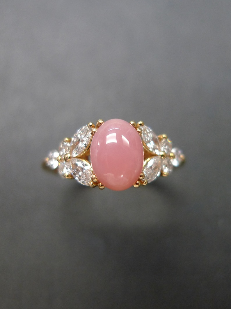 Unique Engagement Ring / Women Engagement Ring / Unique Ring / Conch ...