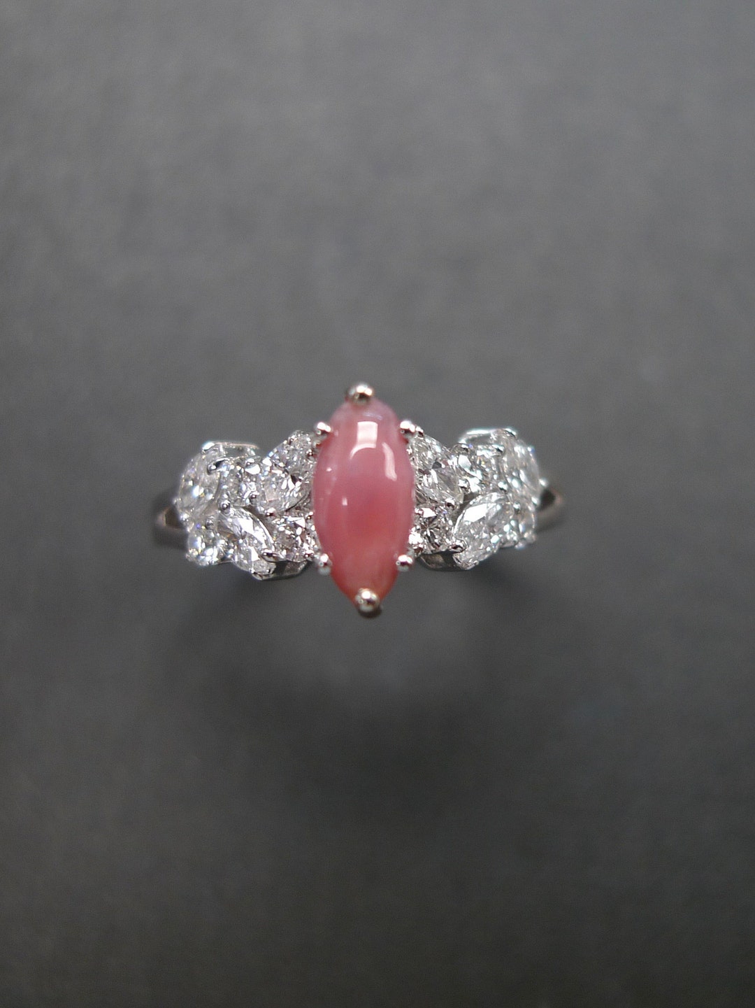Conch Pearl Ring Unique Engagement Ring Pearl Jewelry - Etsy