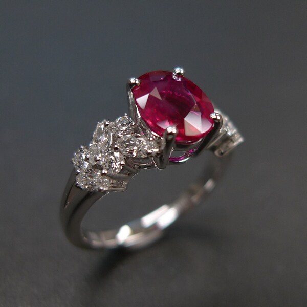 Unique Ruby Ring - Etsy
