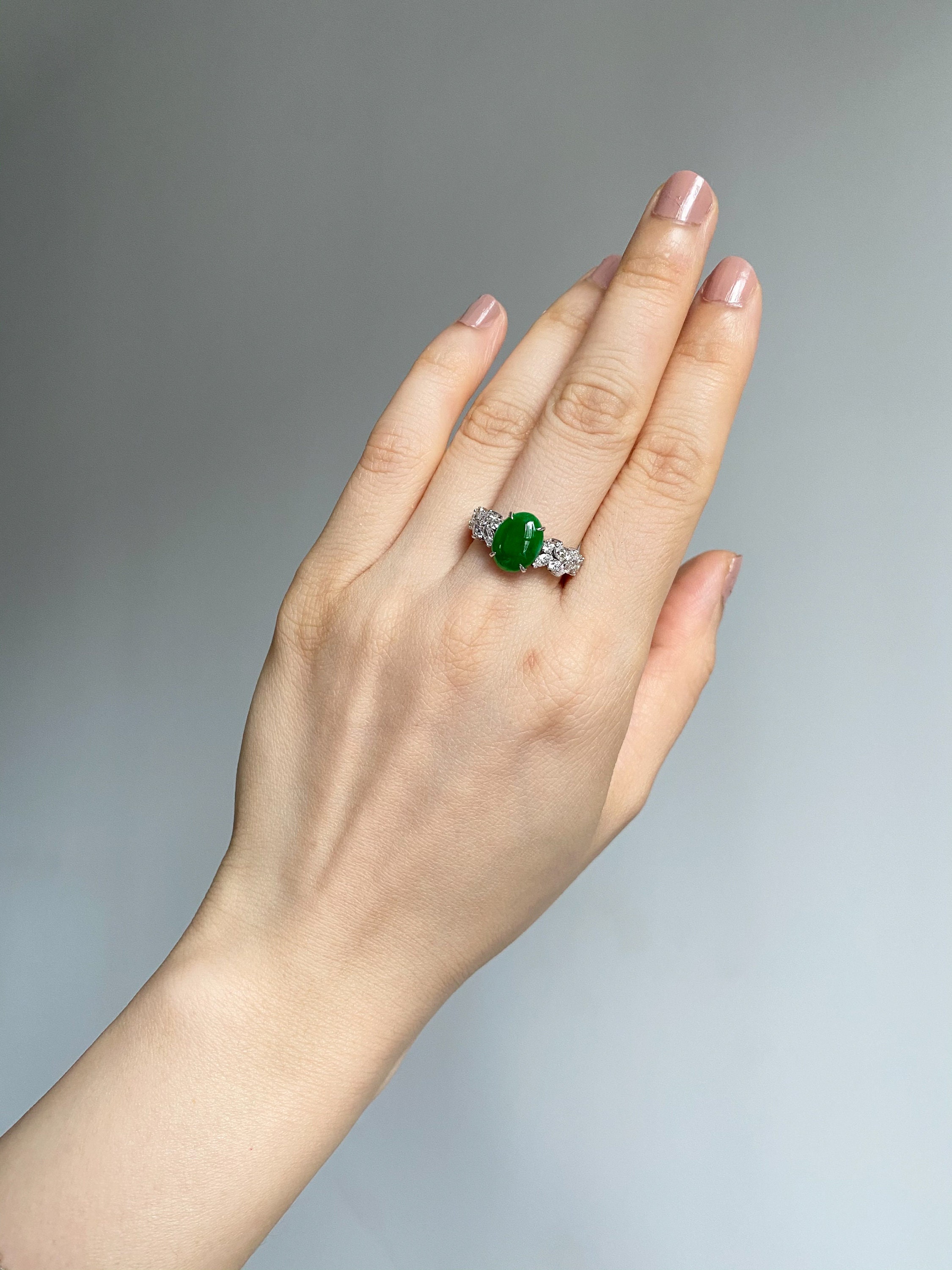 Real jade wedding ring store