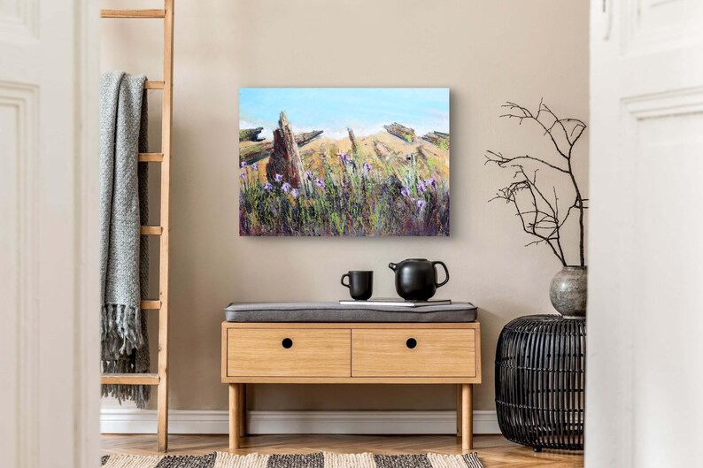 STACK ROCKS- Original Painting by Jo Sheppard Leicestershire Artist ...