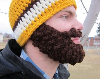 Adult ULTIMATE Bearded Beanie Black/cafe Mix | Etsy