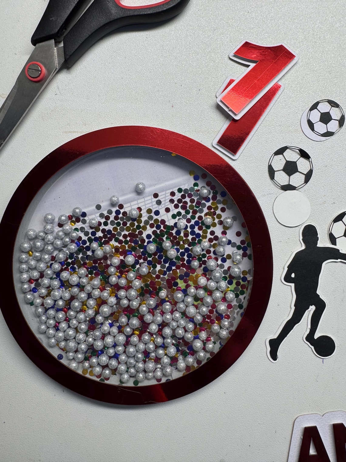 Soccer Cake Topper SVG | Football Shaker Template | Printable Sports ...