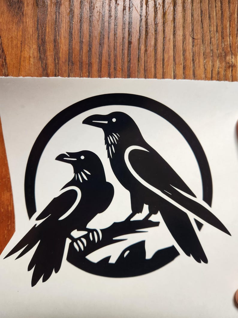 Hugin & Munin 8 Styles Odin's Ravens Decal Sticker - Etsy