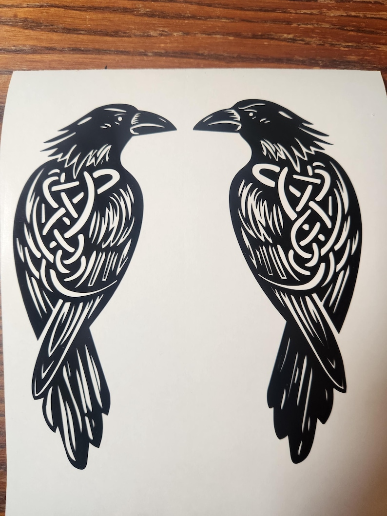 Hugin & Munin 8 Styles Odin's Ravens Decal Sticker - Etsy