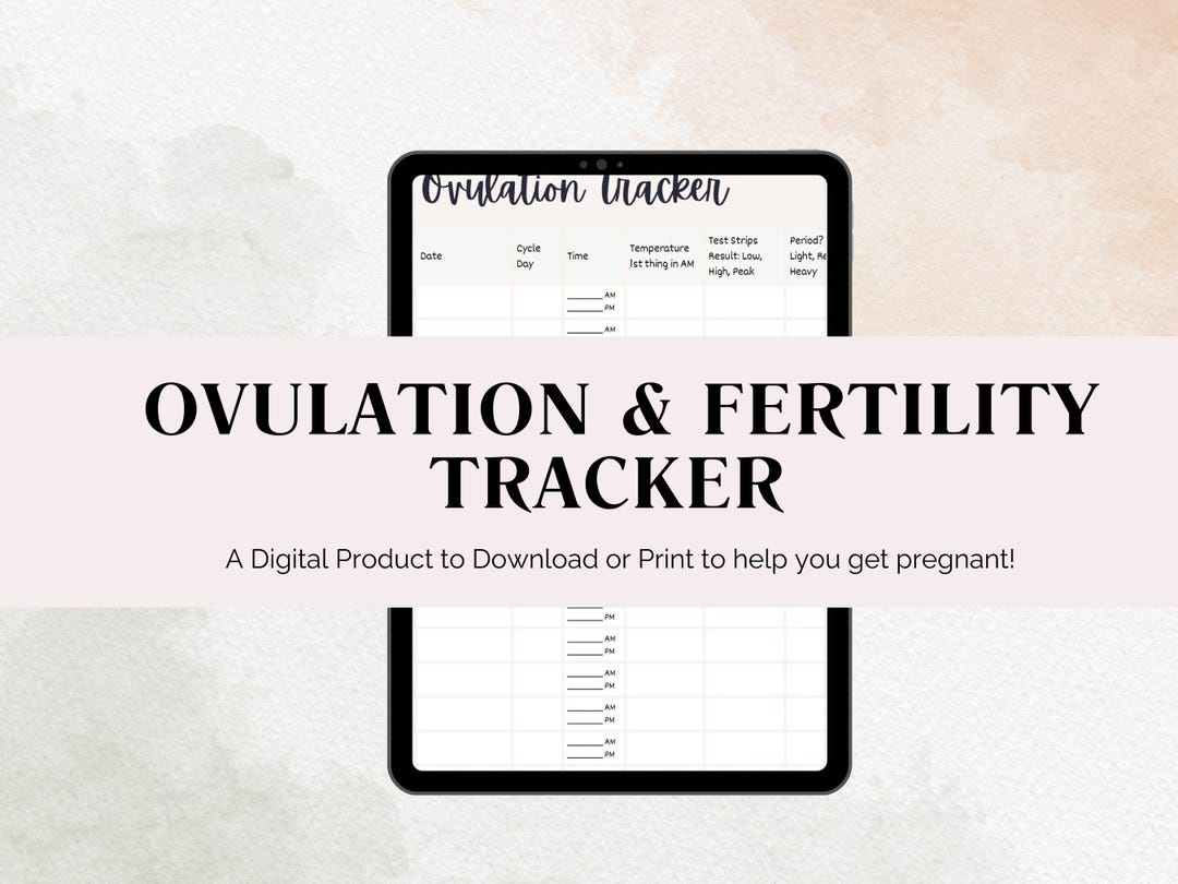 Ovulation and Fertility Tracker - Etsy