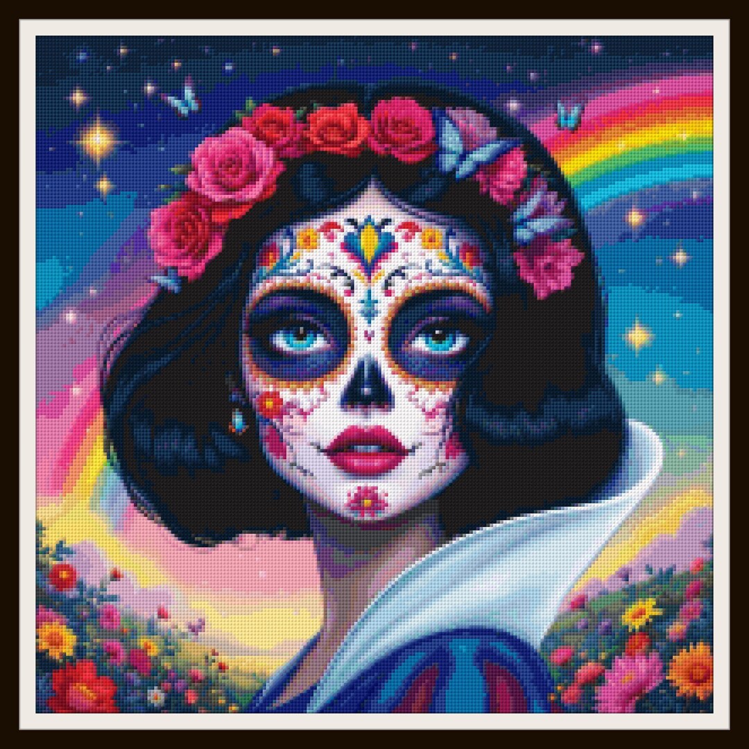 Lisa Frank Inspired Disney Princess Sugar Skull Snow White Advanced ...