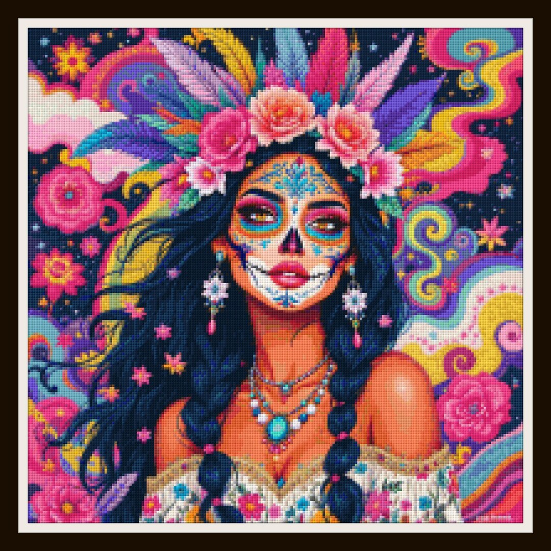 Lisa Frank Inspired Disney Princess Sugar Skull Pocahontas Advanced ...